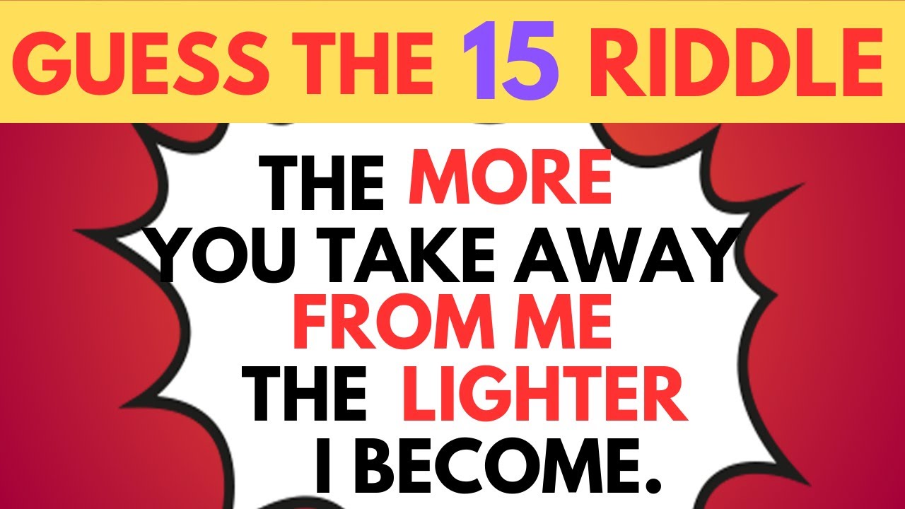 GUESS THE 15 RIDDLES 🧐|| ONLY A GENIUS CAN SOLVE THESE RIDDLES 🧩 ...