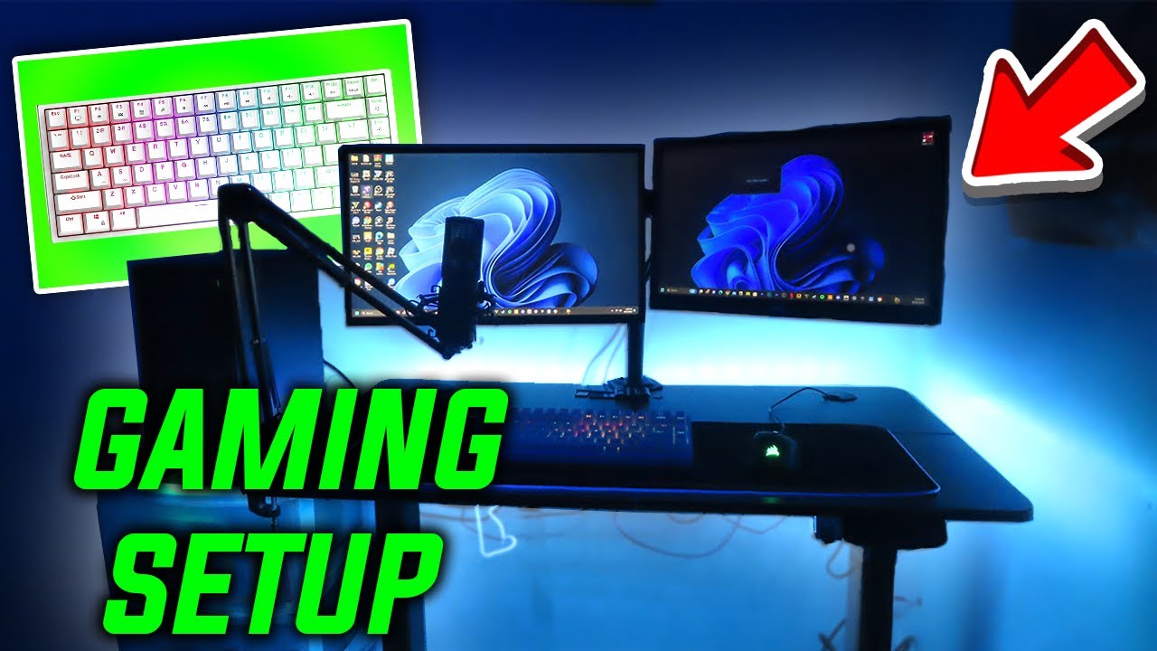 Updated Gaming Setup 2023 (I Crashed Out) - YouTube