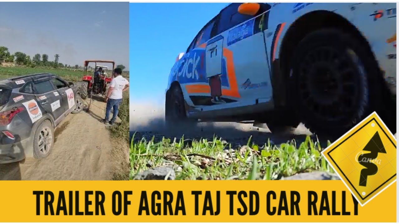 Trailer Agra Taj Car TSD Rally | Tractor rescued Kia Seltos | Cars ...