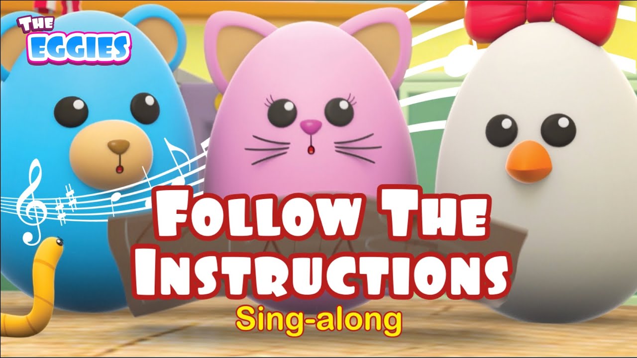 Follow The Instructions Singalong | Children Song | The Eggies - YouTube