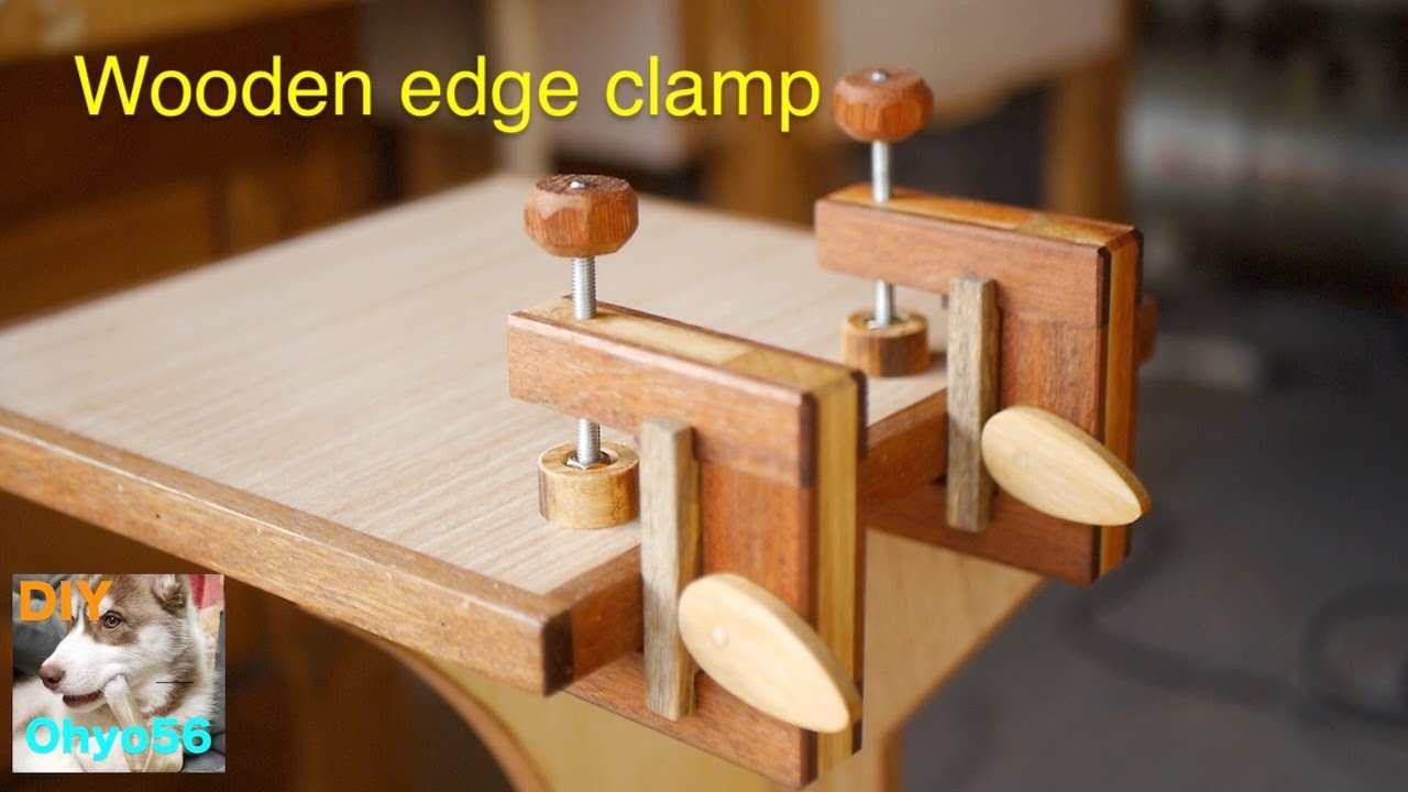 Wooden edge clamp - YouTube