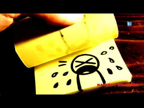 I miss you sad status | Sad flipbook whatsapp status | sad animation status | sad cartoon status |kc