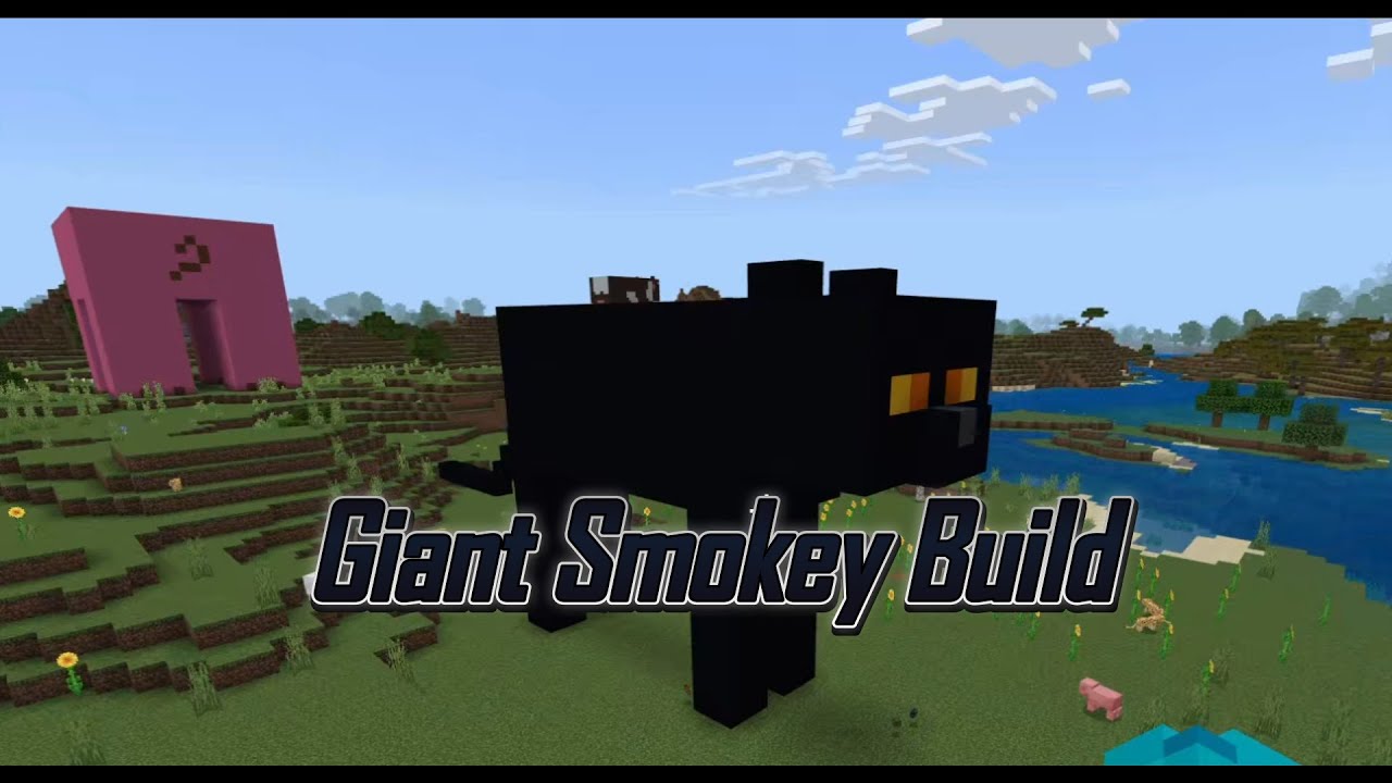 Minecraft Giant Smokey the Cat Build - YouTube