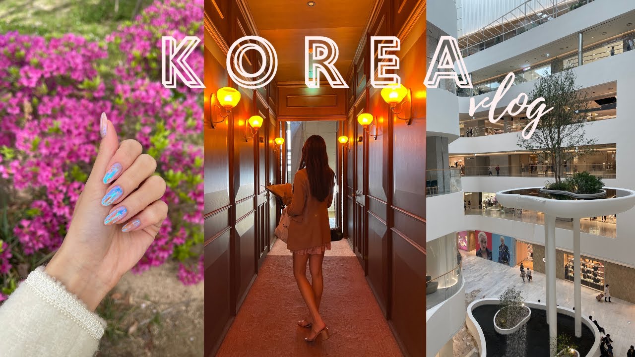 KOREA TRAVEL VLOG | shopping in Seoul, food, hair & nails - YouTube