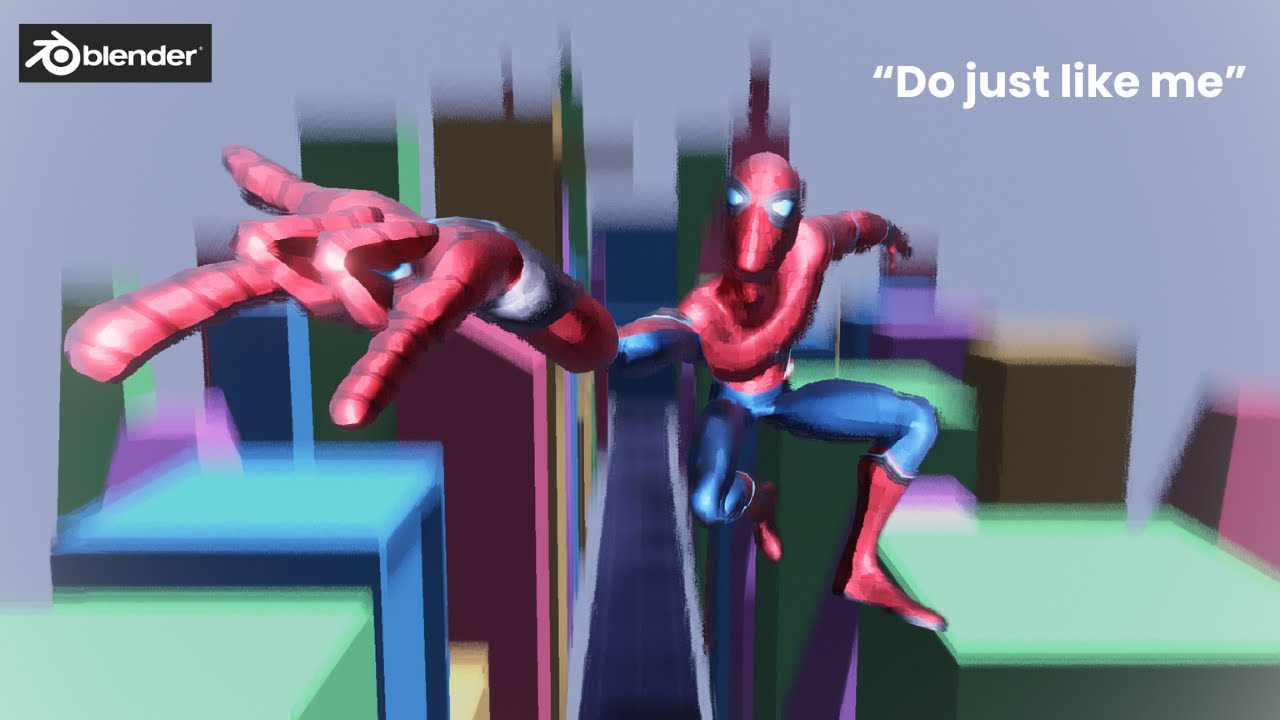 How to Animate Spiderman Web swinging - Blender Tutorial - YouTube