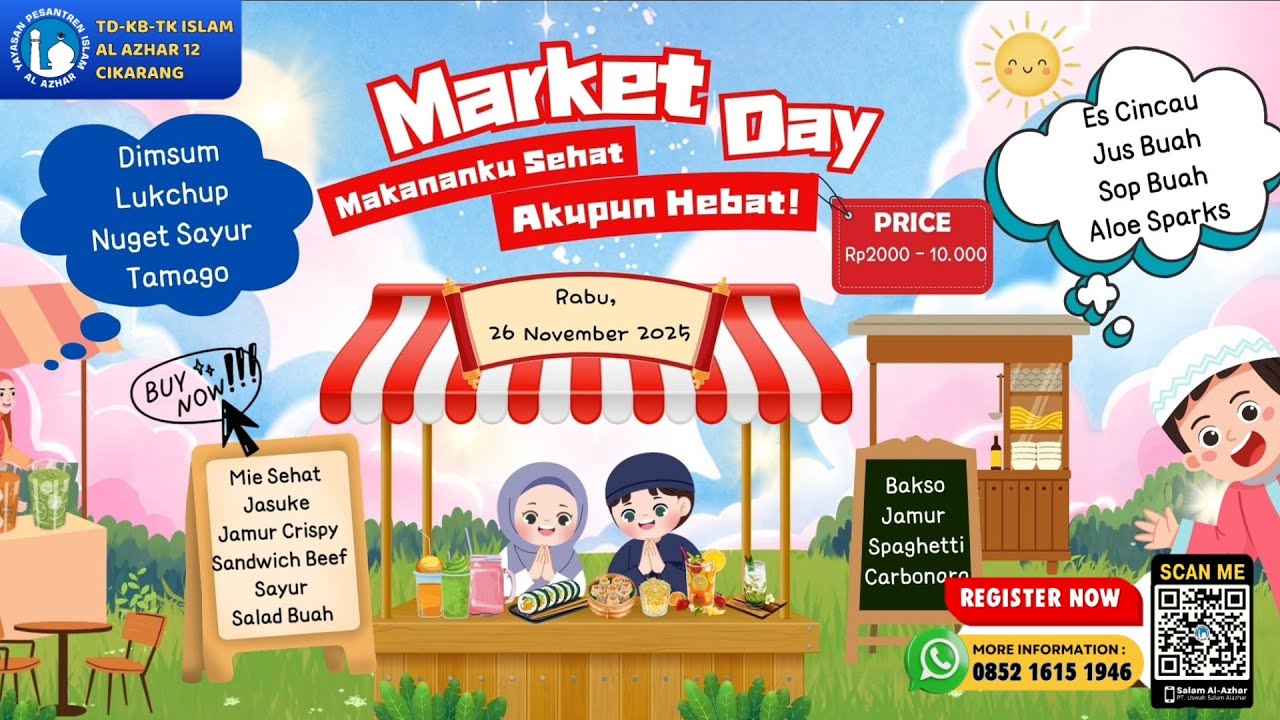 MARKET DAY TK ISLAM AL AZHAR 12 CIKARANG || Rabu, 26 November 2025 ...
