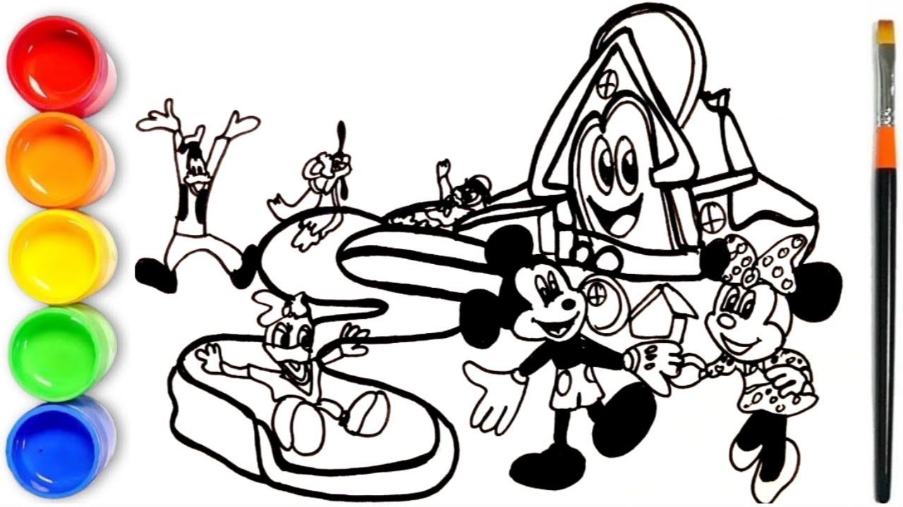 Mickey Mouse Funhouse, DRAWING, COLORING Mickey Mouse, Minnie Mouse ...