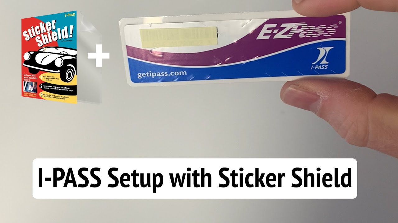 I PASS E ZPASS Sticker Installation Tutorial With Sticker Shield Tips