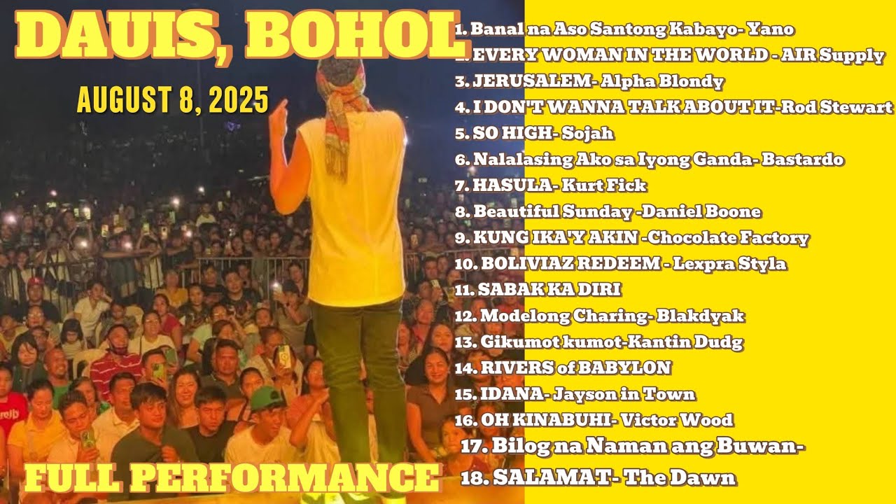 ELIAS JTV BAND LIVE CONCERT at DAUIS, BOHOL / August 8, 2025
