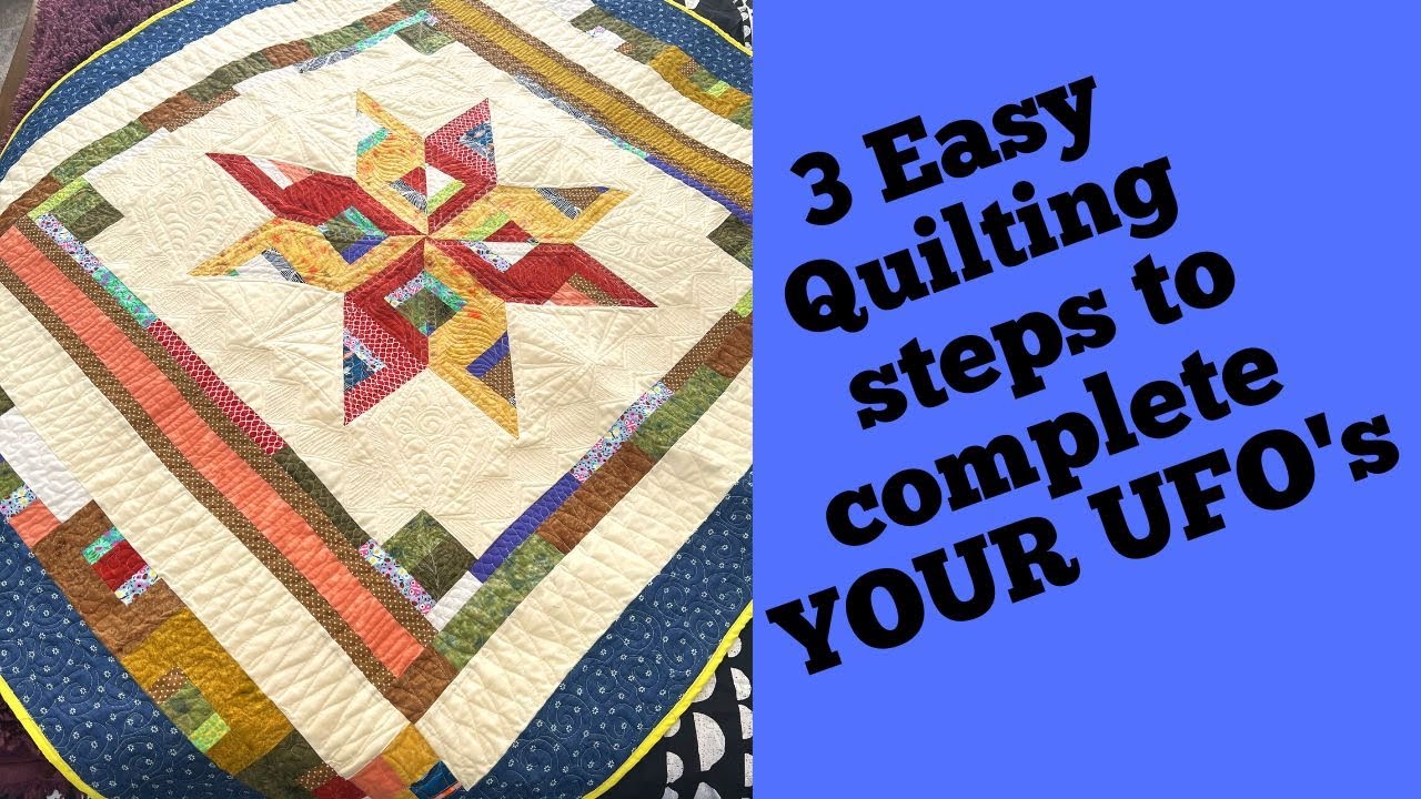 QUILTING UFO's MADE EASY try this method it's a must #quilting # ...