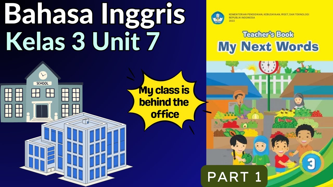My class is behind the office | Bahasa Inggris Kelas 3 Unit 7 Part 1 ...