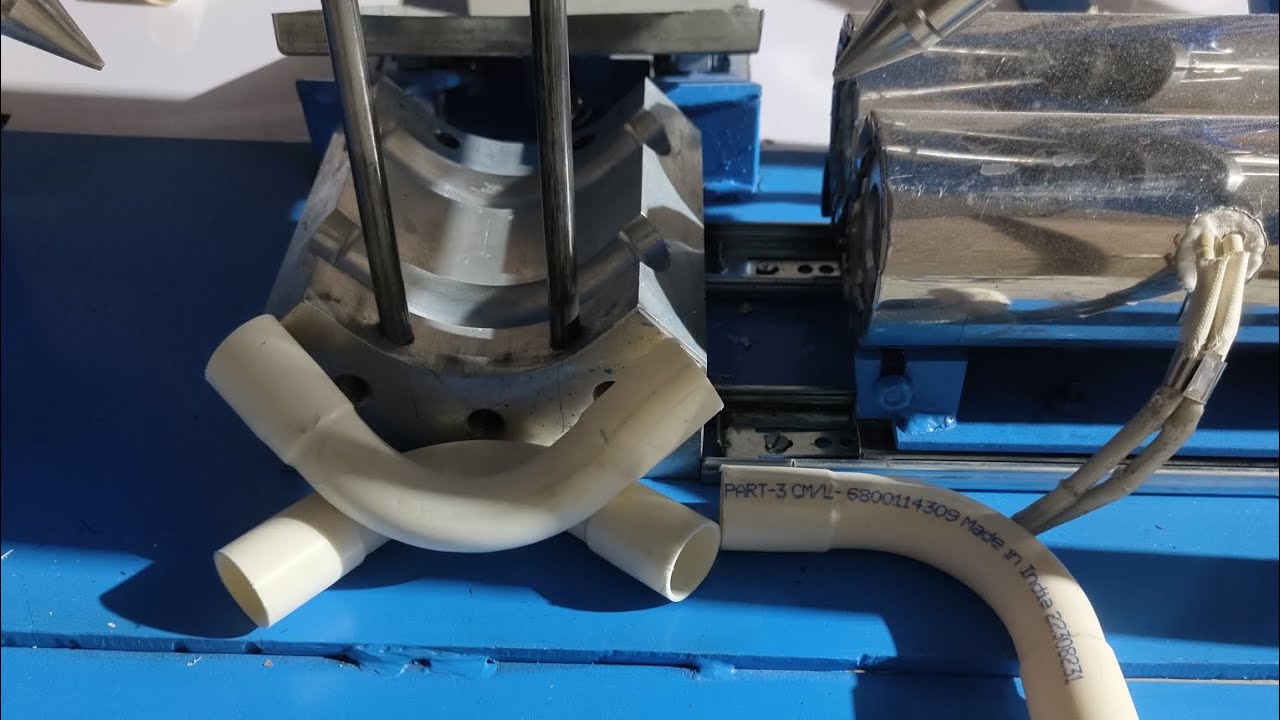 PVC pipe banging machine - YouTube