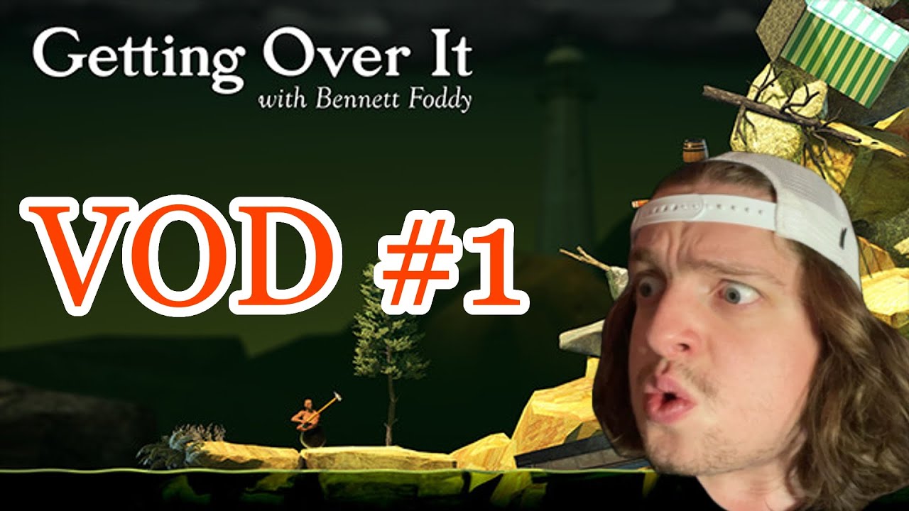 Man in bucket climbing mountain - Getting Over It - Part 1/2 - YouTube