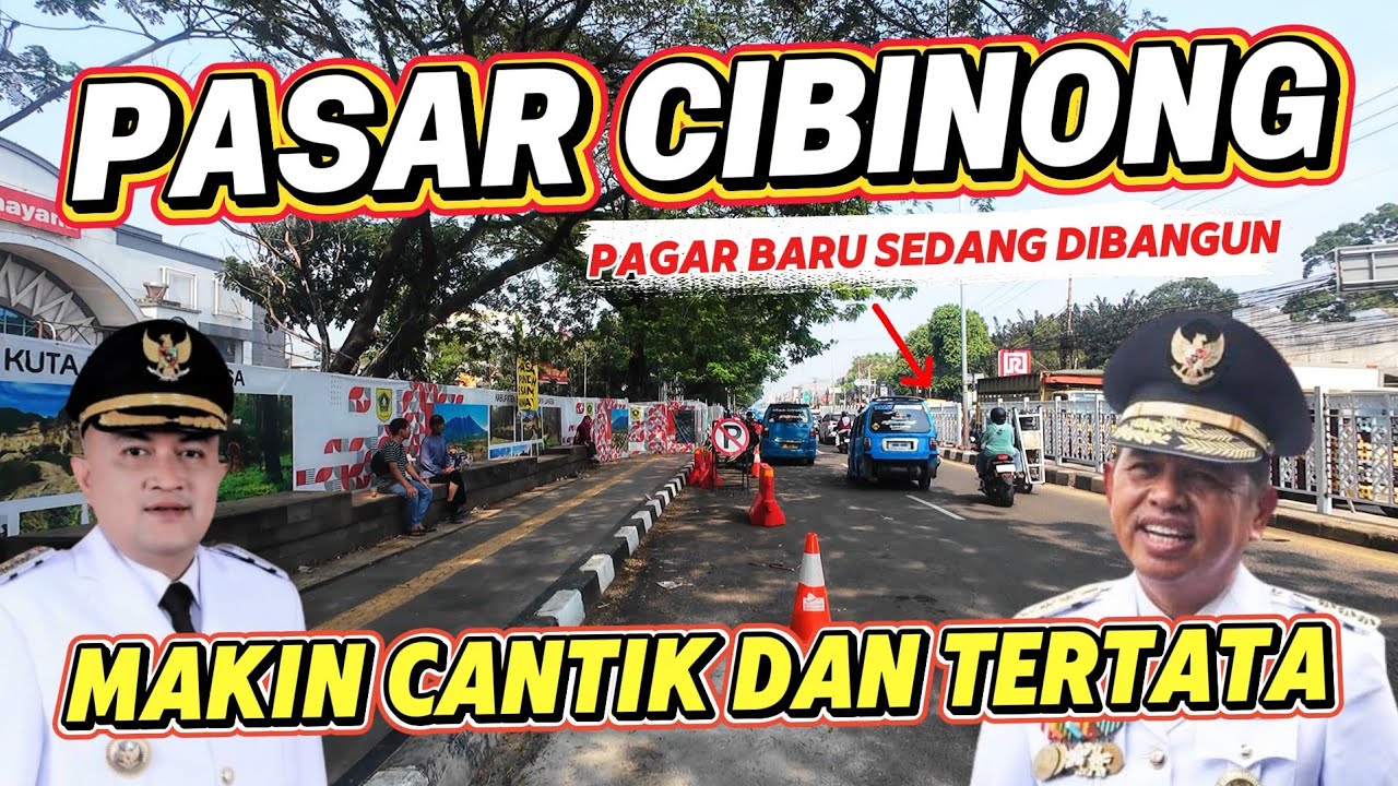 TERBARU PAGAR JALAN PASAR CIBINONG SEDANG DI BANGUN - YouTube