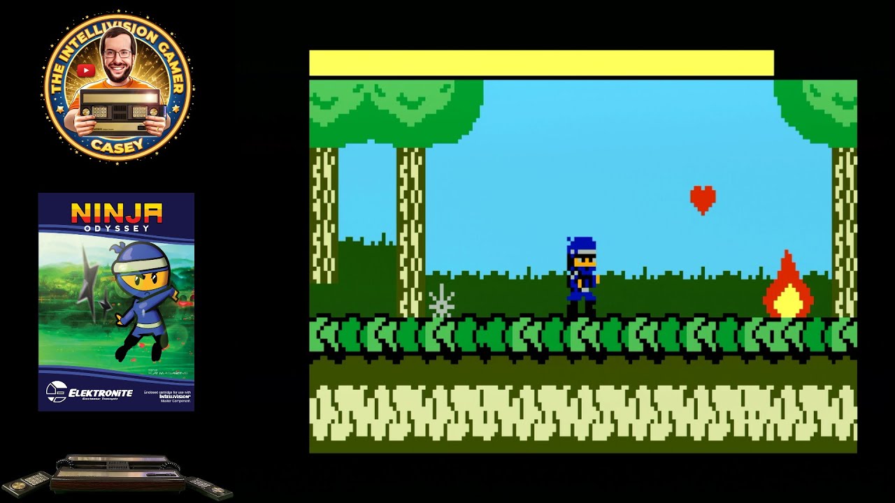 Intellivision Ninja Odyssey - Homebrew - YouTube