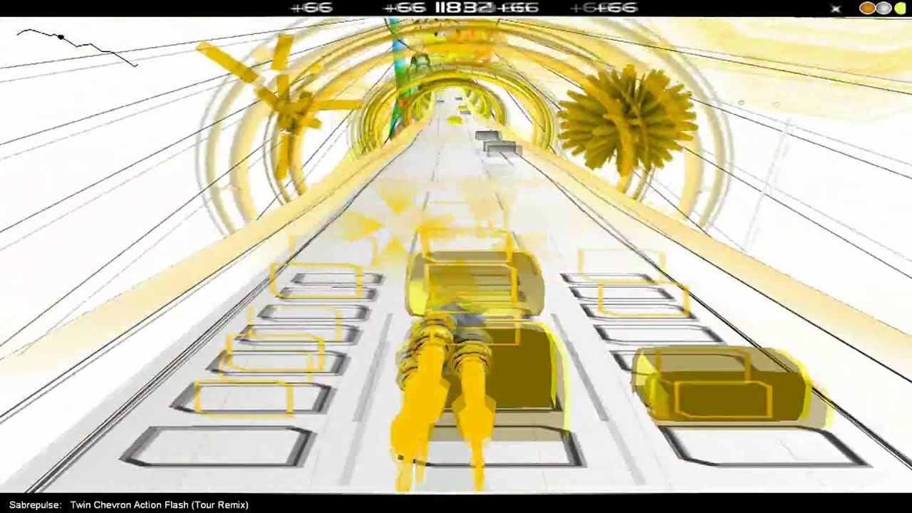 Sabrepulse - Twin Chevron Action Flash (Tour Remix) on Audiosurf - YouTube