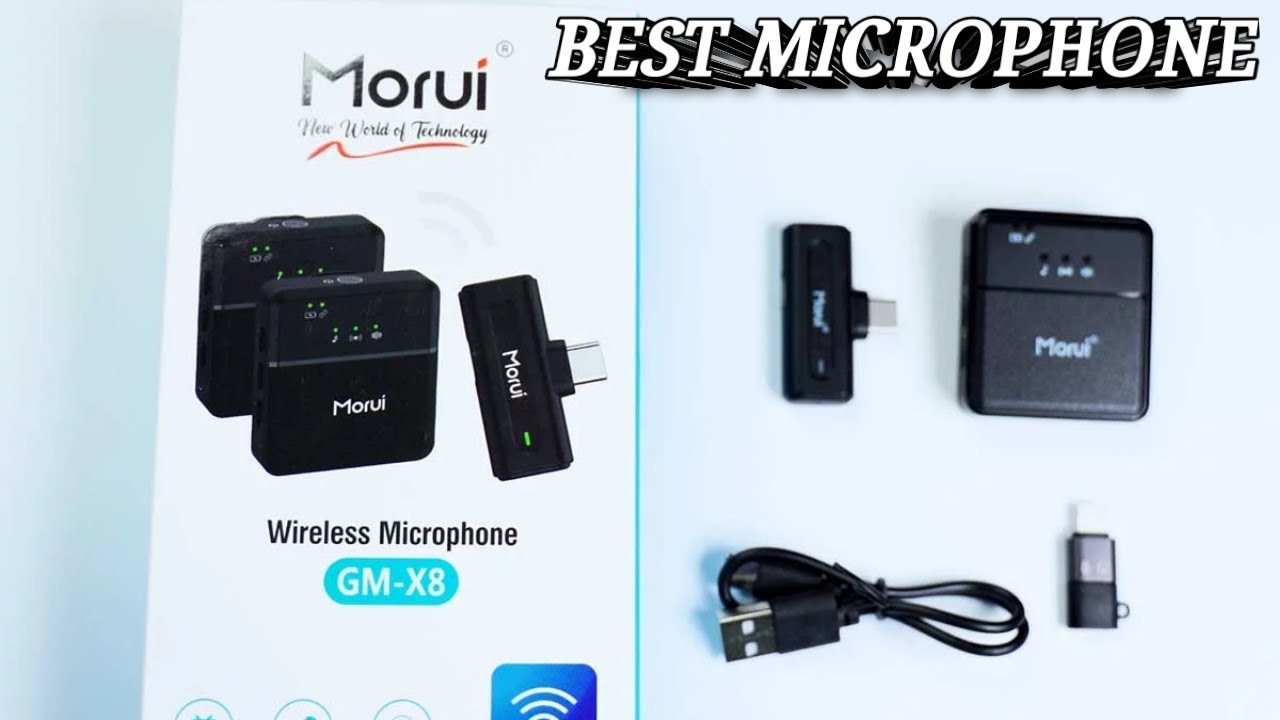 Morui Mic - 4-in-1 (GM-X8) Dual Microphone With iPhone , V8 & type C ...