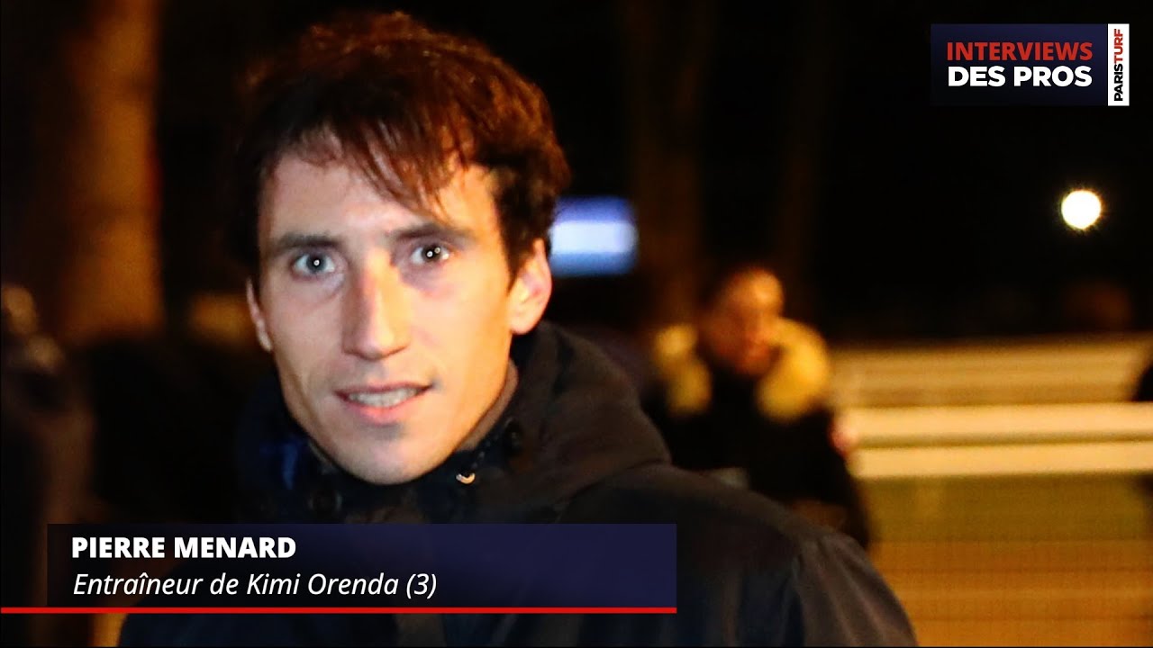 PIERRE MENARD | ENTRAÎNEUR DE KIMI ORENDA | QUINTÉ DU JEUDI 5 SEPTEMBRE À PARISLONGCHAMP - YouTube