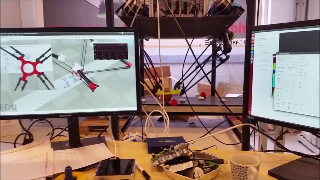 Robotics Simulation: V-REP Debugging Ragnar Robot Path Generation - YouTube