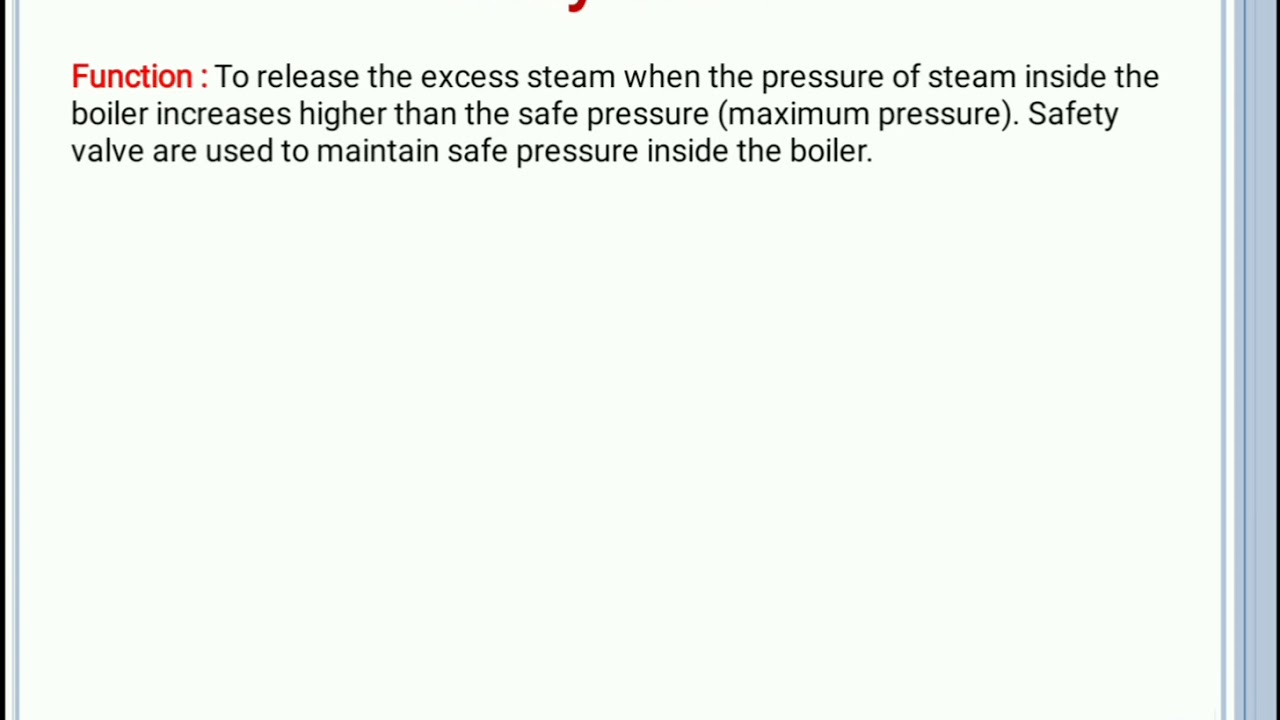 #SafetyValve #BME #GTU II WORKING OF DEAD WEIGHT SAFETY VALVE - YouTube