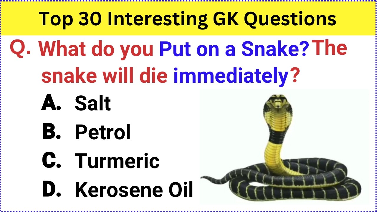 Top 30 Gk Question and Answer | Best Gk Questions and Answers | Gk Quiz ...