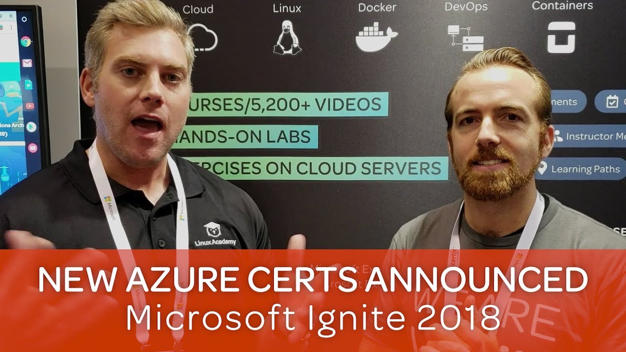 Summary of New Microsoft Azure Certification Exams | Microsoft Ignite ...
