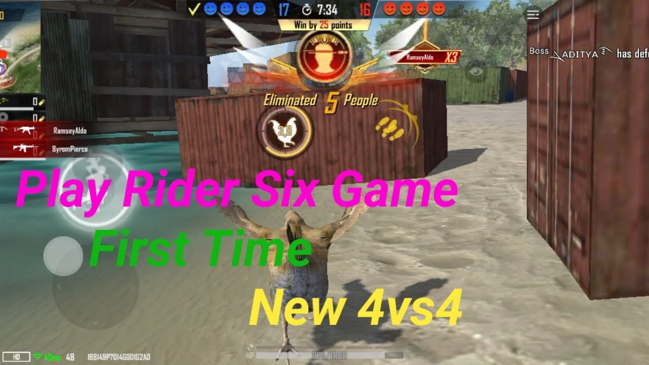 Rider six game play first time new 4vs4 defeat match #ridersixgameplay ...