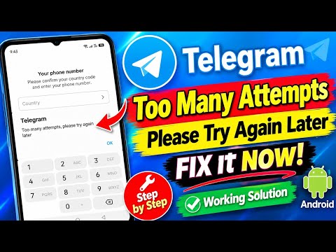 How to Fix Telegram “Too Many Attempts, Please Try Again Later” Problem on Android (2026)