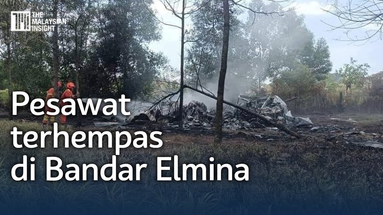 Pesawat terhempas di Bandar Elmina - YouTube