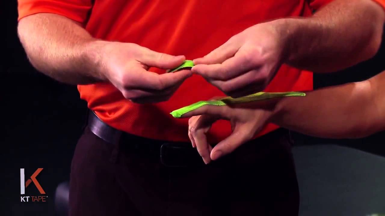 KT Tape Finger Jam 肌內效貼紮 手指擠壓傷 打籃球 吃蘿蔔 手指貼紮 - YouTube