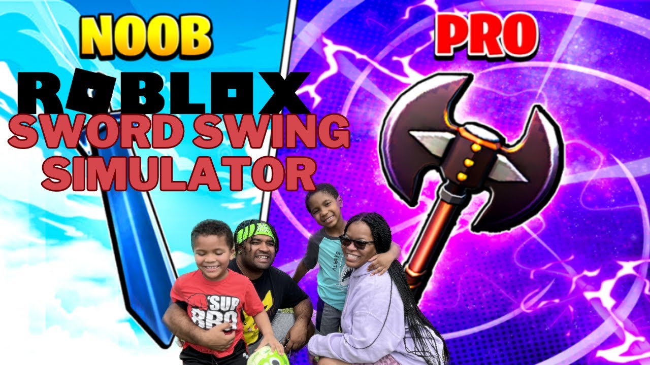 ROBLOX- First time Trying Sword Swing Simulator - YouTube
