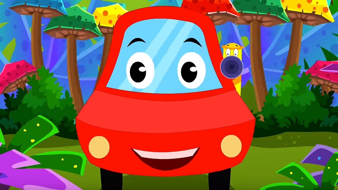 Tiny Red Car | Little Red Car Cartoons | Songs For Children by Super ...