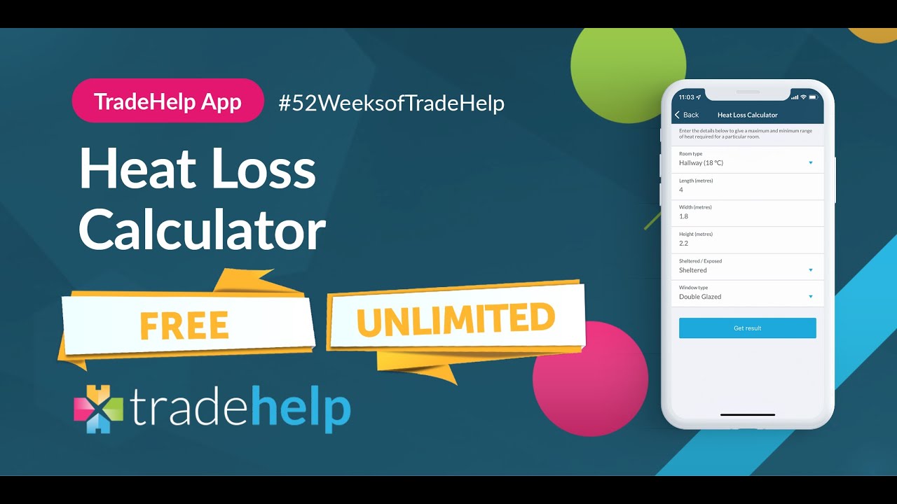 TradeHelp App How to - Heat Loss Calculator - YouTube