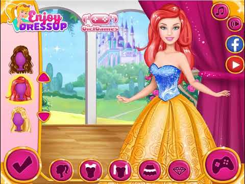 Barbie Princess Designs - Game - YouTube