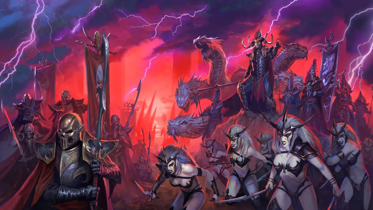 Warhammer Fantasy Dark Elves music video/ "Hail the Fire Lord" by ...