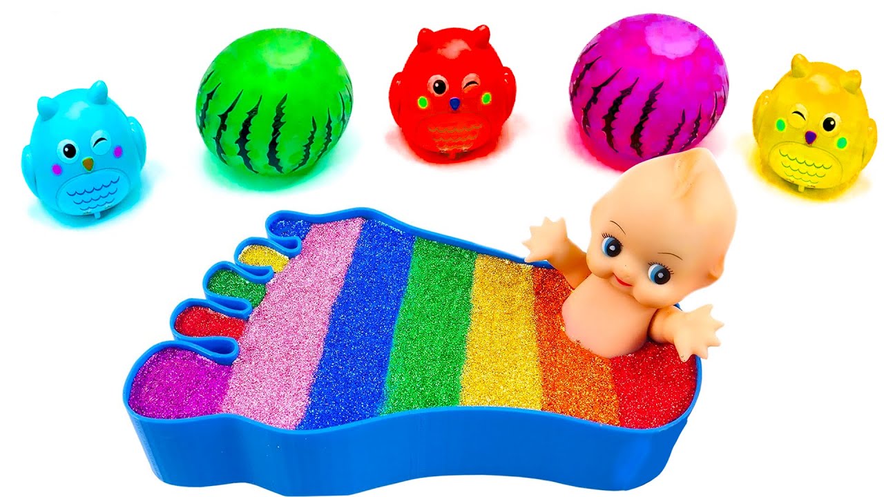 Satisfying Video l How to Make Rainbow Bathtub leg with Mixing toys ...