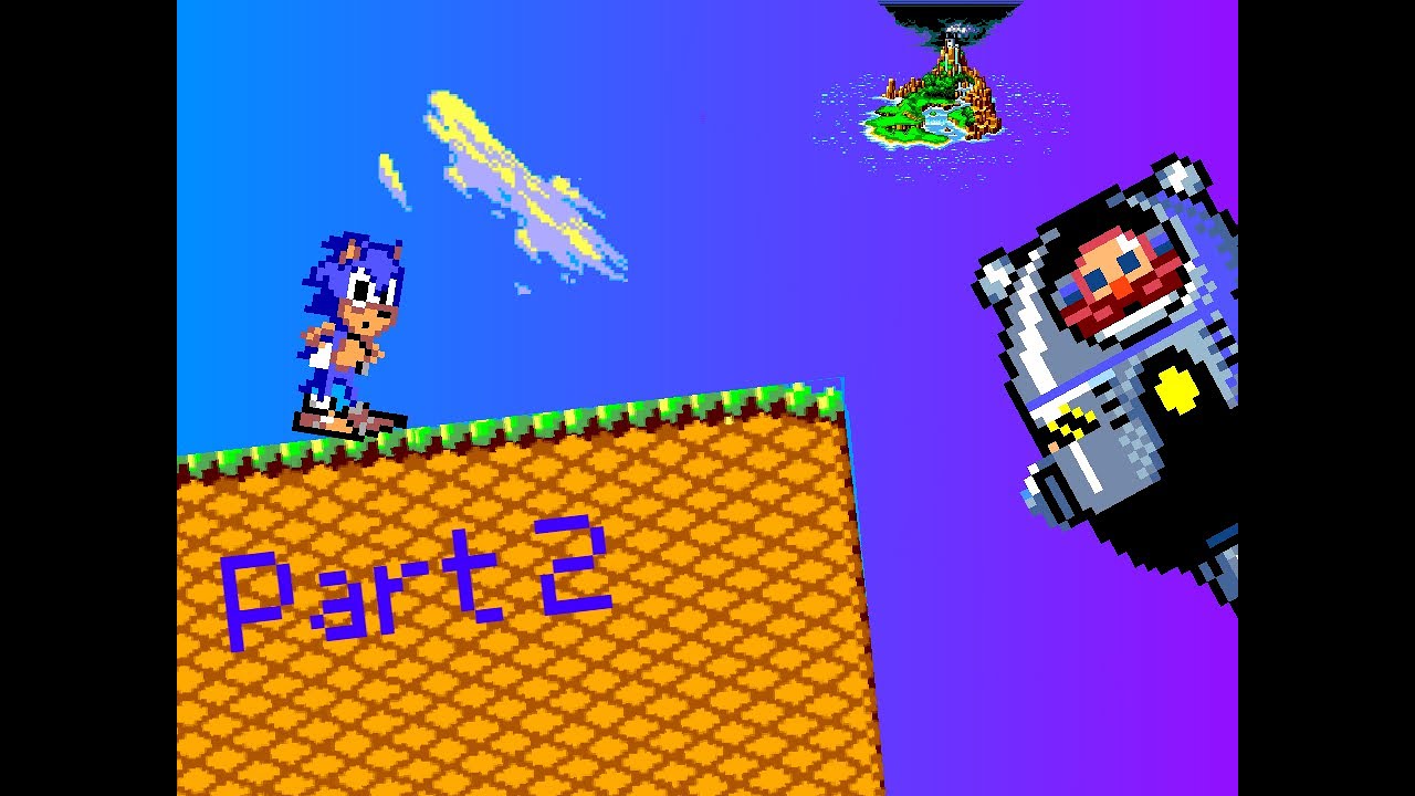Sonic 1 8 bit bridge zone ANIMATED(part 2) - YouTube