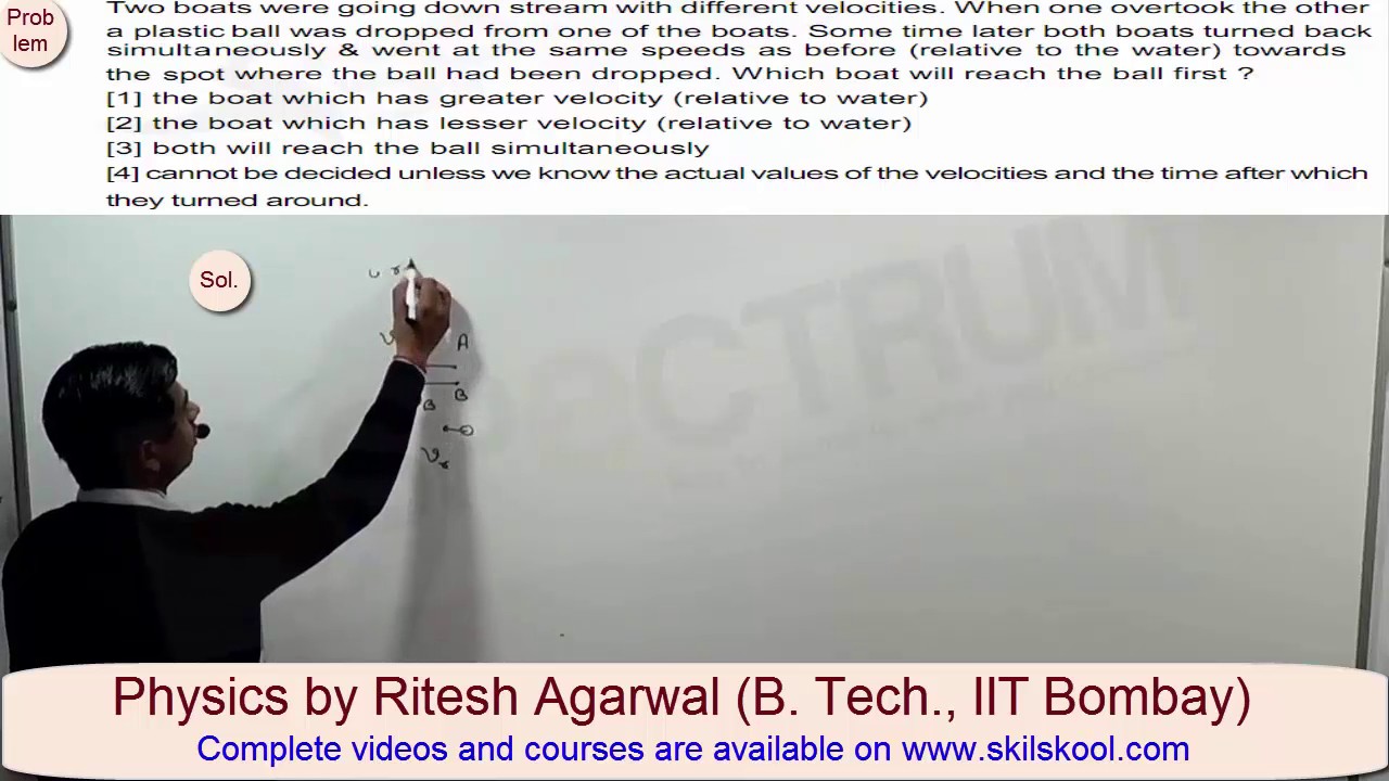 Relative Motion Problem 2 - YouTube