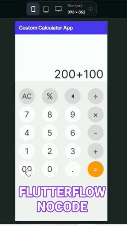 TEST LIVE CALCULATOR APP IN FLUTTERFLOW #flutterflow #nocode #nocoding ...