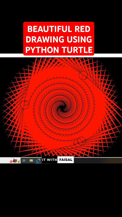 Beautiful Drawing In Python Python Turtle Graphics For Beginners Pythonturtle Python Coding
