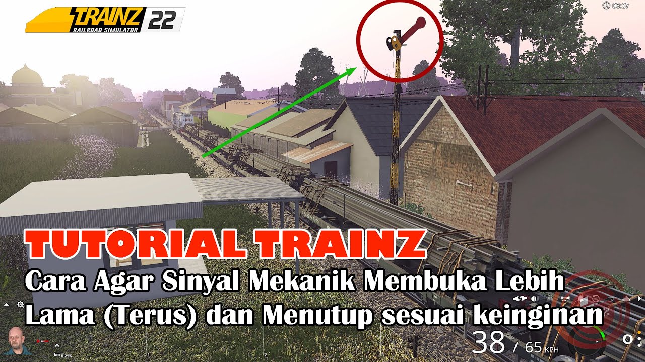 TRS22 】 TUTORIAL TRAINZ - MENGONTROL SINYAL MEKANIK AGAR MEMBUKA TERUS ...