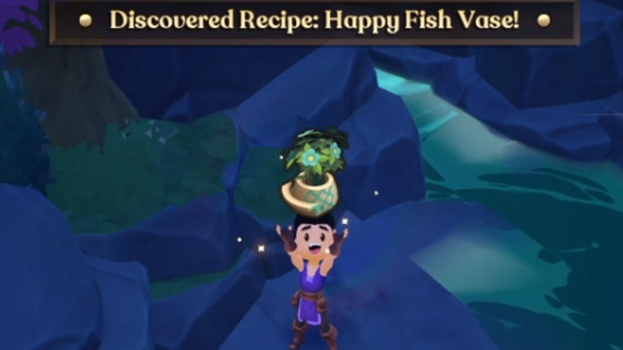 Fae Farm - Happy Fish Vase Recipe Location - YouTube