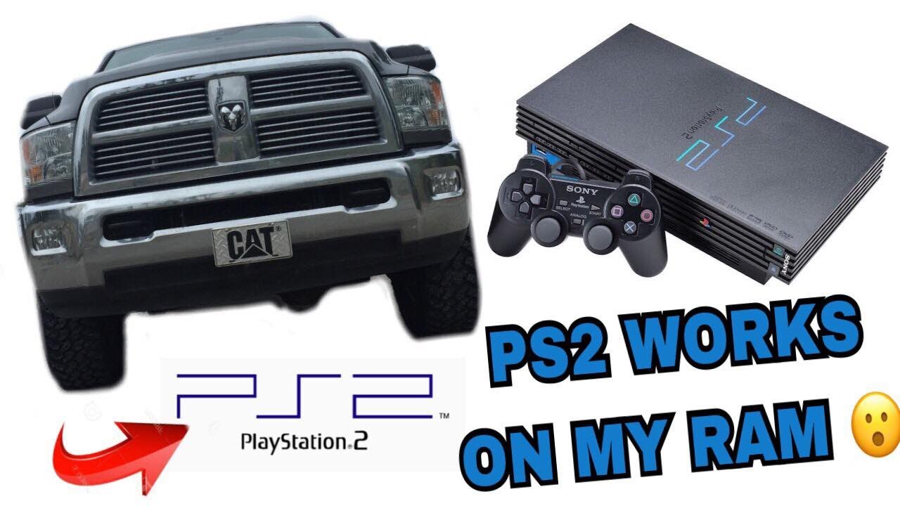 Got My Playstation 2 Connected To My Dodge Ram - YouTube