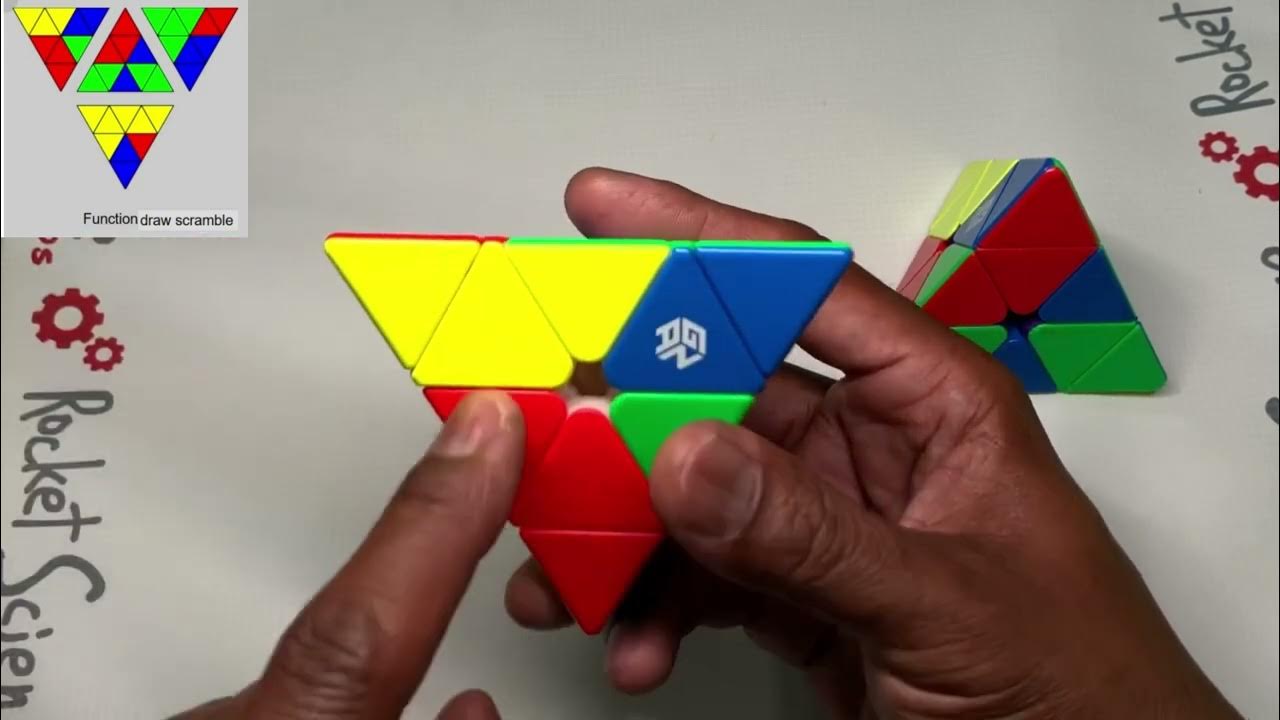 3x3 Pyraminx - How to scramble Pyraminx using CsTimer scramble 2 - YouTube