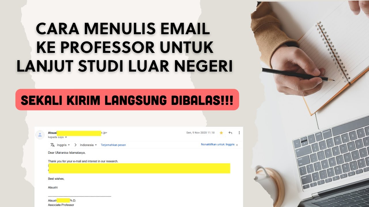 Cara Menulis Email Ke Professor Luar Negeri (Untuk Studi Lanjut S2 dan ...