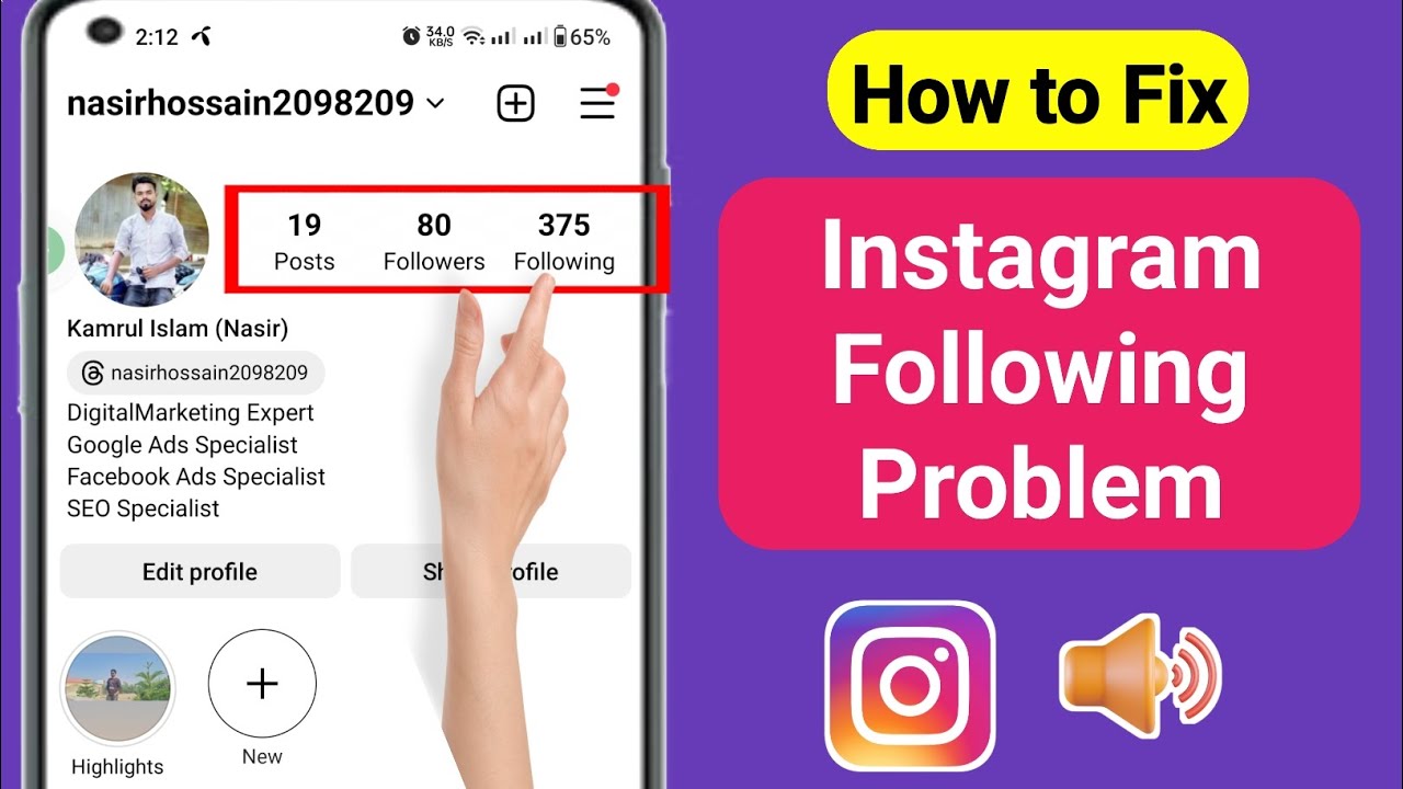 How to Fix Instagram Following Problem | Instagram Following Problem ...