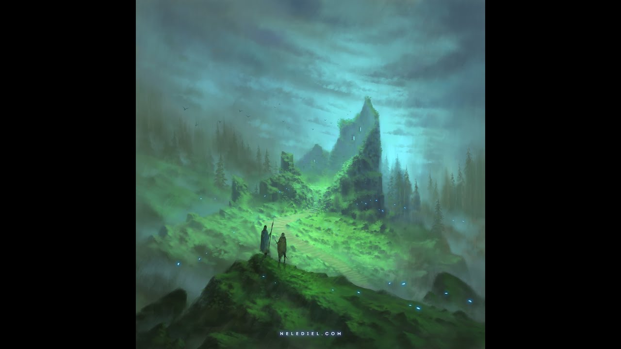 Ruins of the Old Tower - Painting Time-Lapse - YouTube