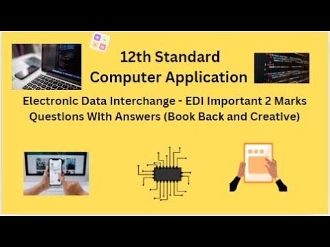 TN 12th Computer Application Electronic Data Interchange EDI Important ...
