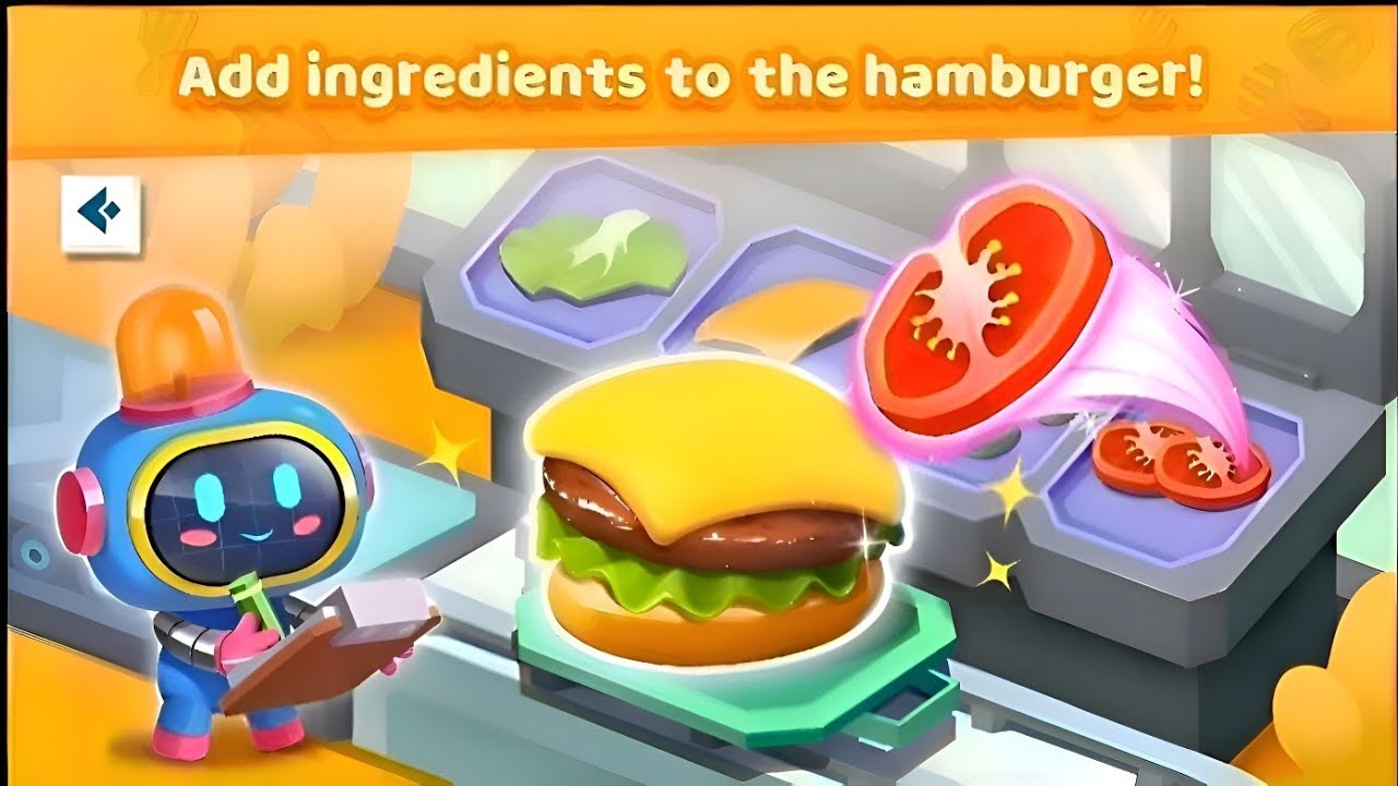 Little Panda's Fast Food Kiki- Help Kiki to perpare Delicious Burger ...