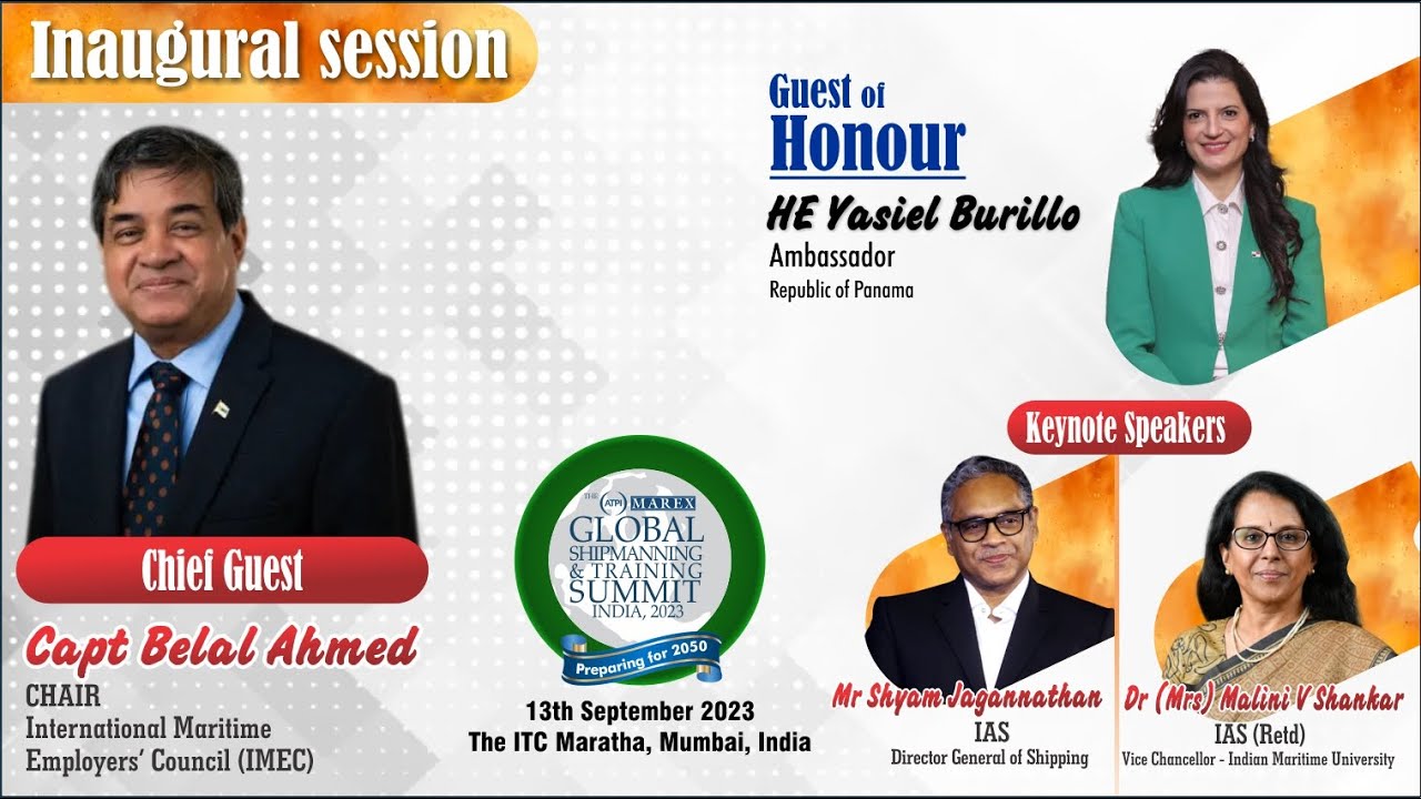 Inaugural Session - The ATPI-Marex Global Shipmanning & Training Summit ...